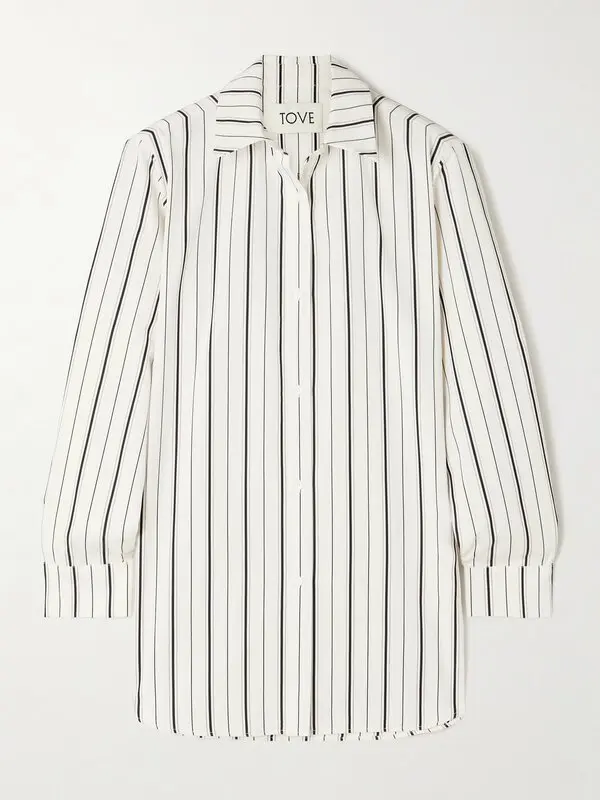 Tove Damita Striped Cotton-poplin Shirt