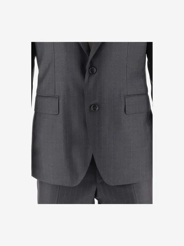 Tagliatore Stretch Wool Suit In Grey - 53% Off | Editorialist