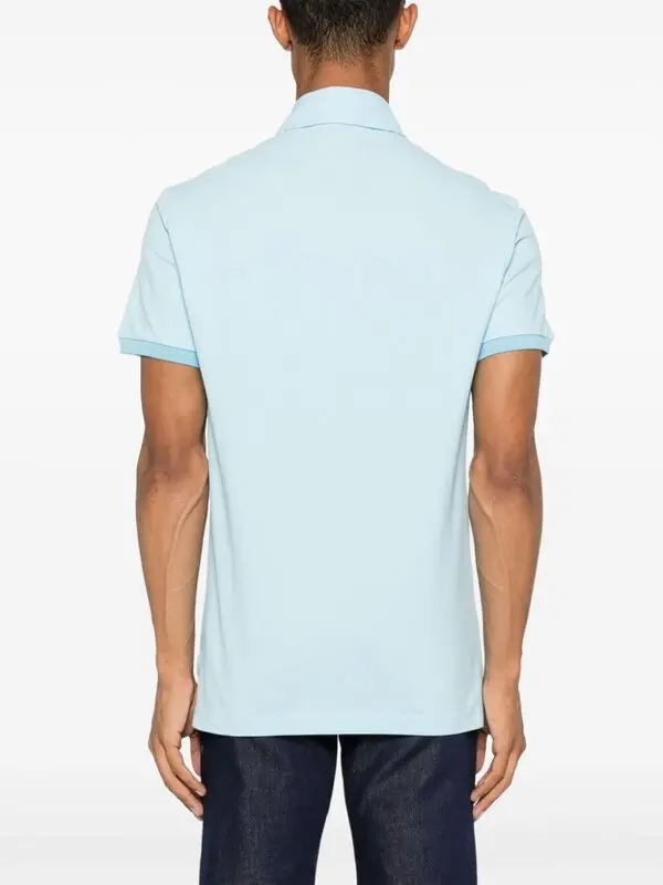 Etro Pegaso-motif Polo Shirt - Blue