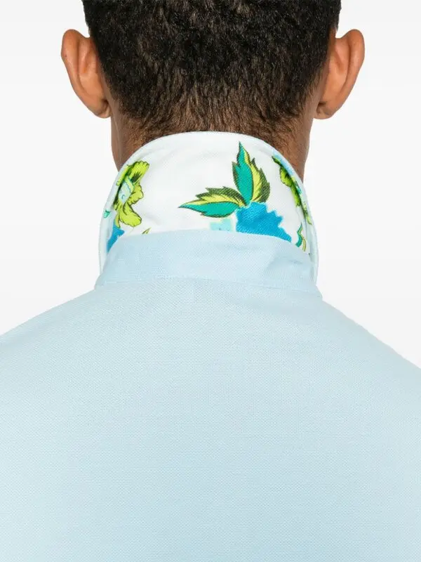 Etro Pegaso-motif Polo Shirt - Blue