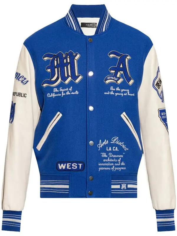 Amiri Dream Team Varsity Jacket - Blue