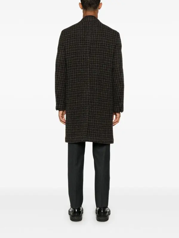 Caruso Houndstooth Wool-cashmere Coat