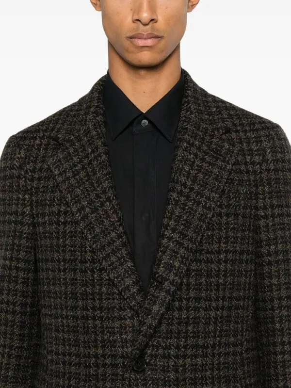 Caruso Houndstooth Wool-cashmere Coat