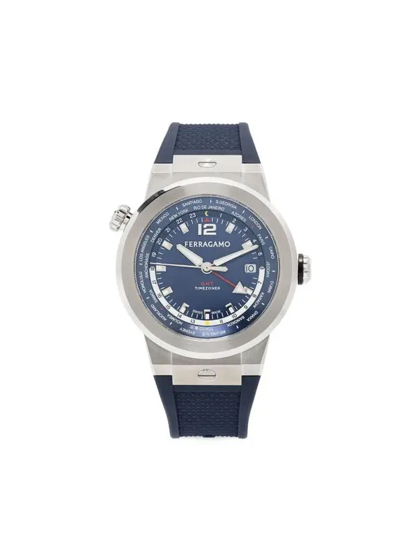 FERRAGAMO F-80 Worldtime 43mm - Blue