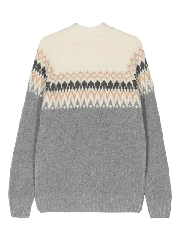 FILERIA Patterned Jacquard Sweater