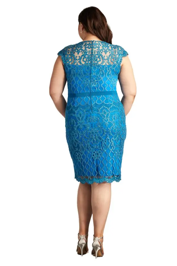 tadashi shoji blue dress Tadashi Shoji Women's Neena Taffeta Banded Gown main image 1