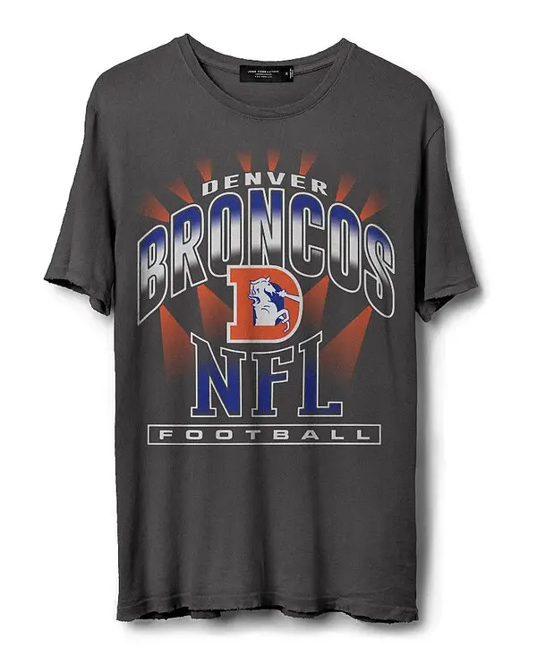 Junk Food Clothing Nfl Denver Broncos Chrome Flea Market Tee - Midnight