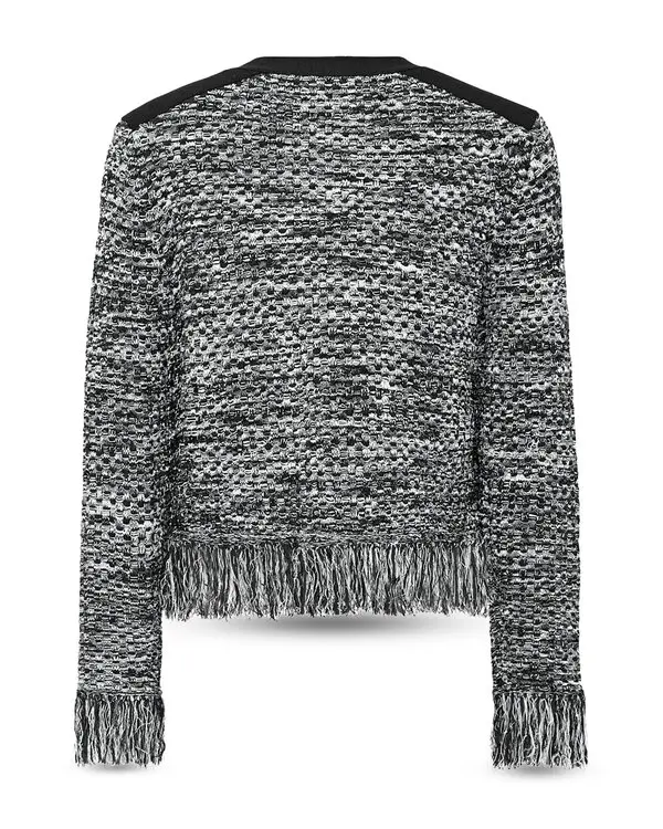 MILLY Kaia Crewneck Cardigan Sweater