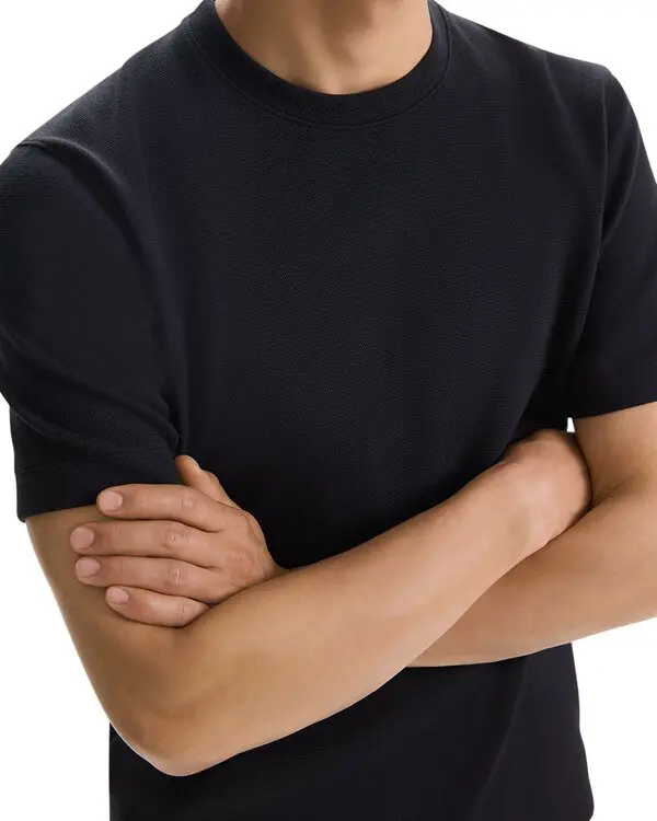 Theory Delroy Double Pique Jersey Tee - Black