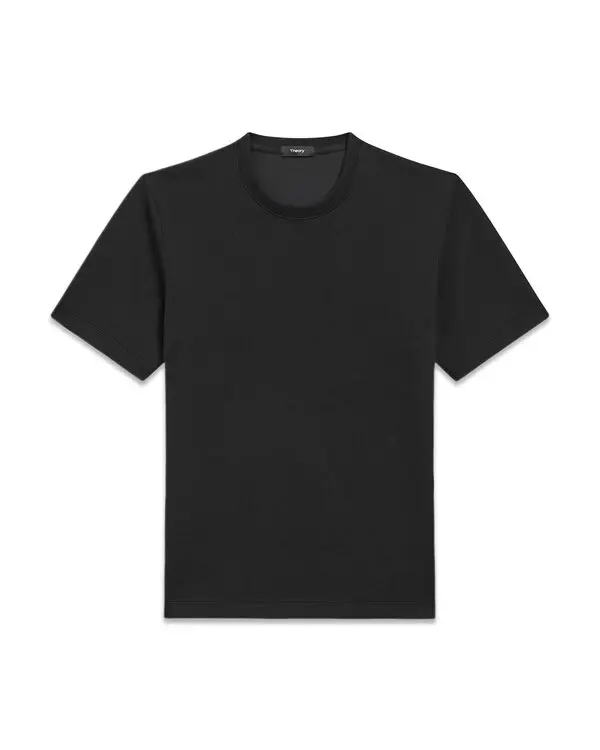Theory Delroy Double Pique Jersey Tee - Black