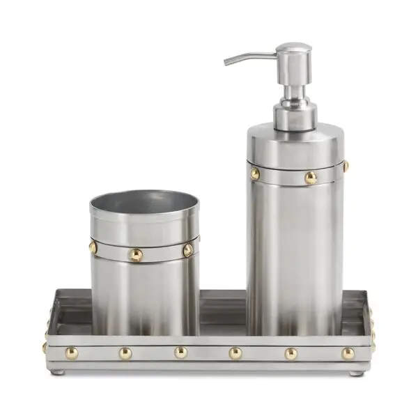 ROSELLI Rivets 3 Piece Bath Accessory Set