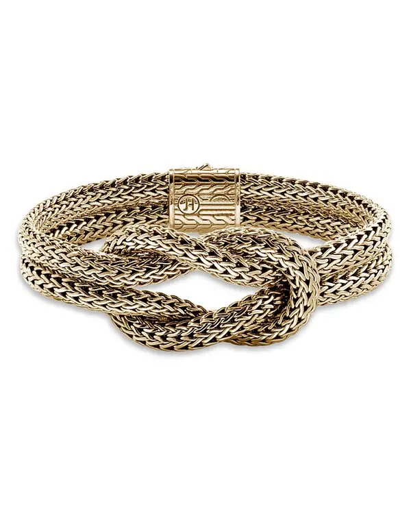 John Hardy 14k Yellow Love Knot Bracelet - Gold