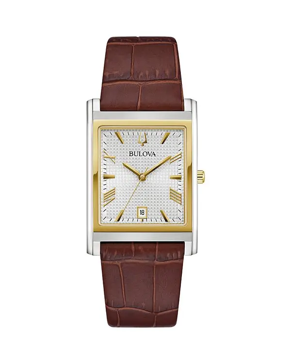 Bulova Classic Sutton Watch 29mm X 41mm - Silver/brown