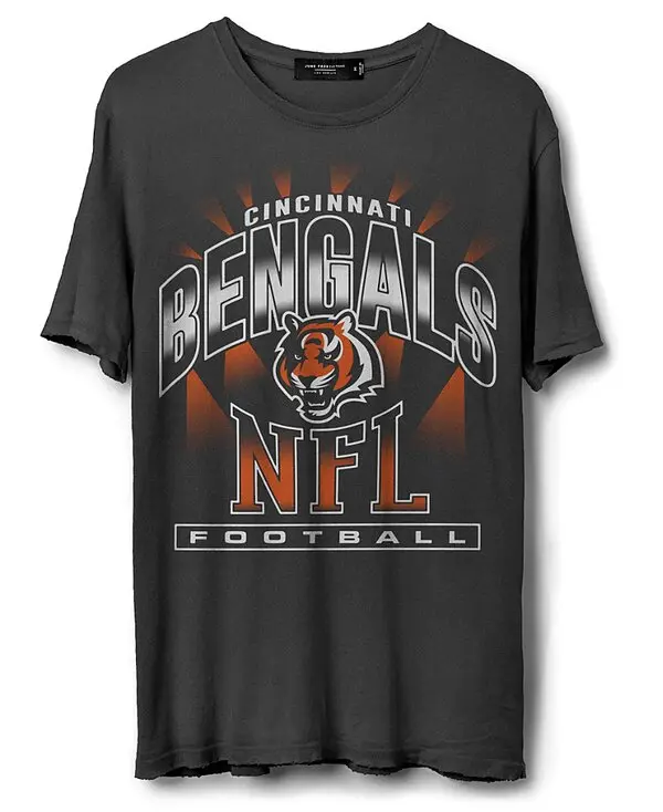 Junk Food Clothing Nfl Cincinnati Bengals Chrome Flea Market Tee - Midnight