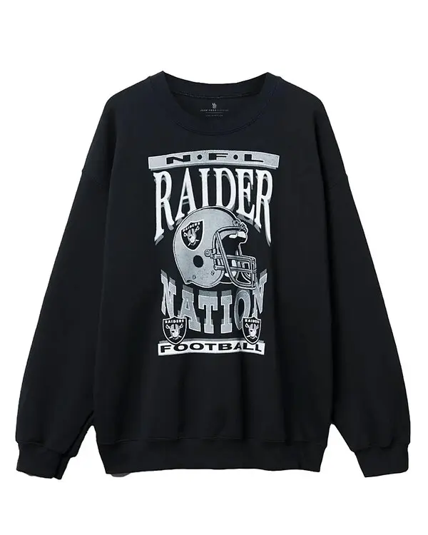 Junk Food Clothing Nfl Helmet Flea Market Crew - Las Vegas Raiders