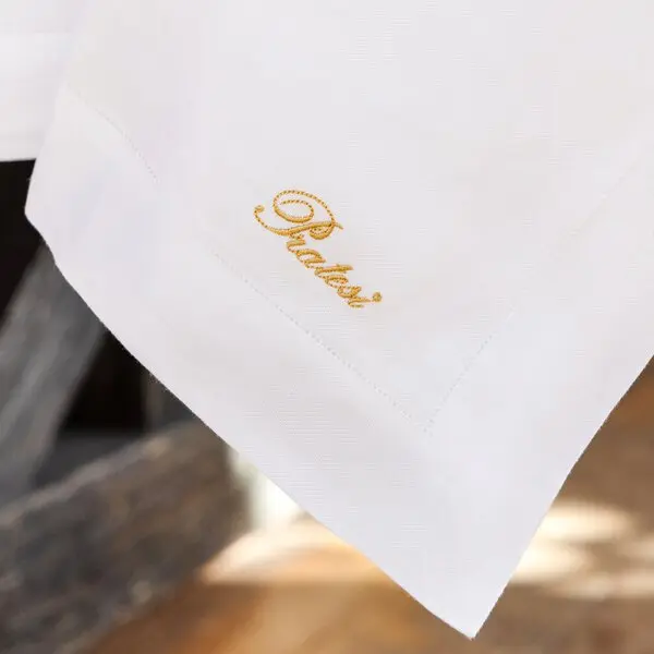 PRATESI Bianchissima Table Runner, 15 X 90