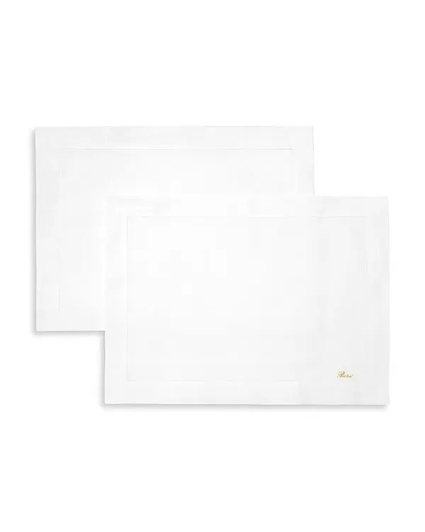 PRATESI Bianchissima Oblong Placemats, Set Of 4 - White