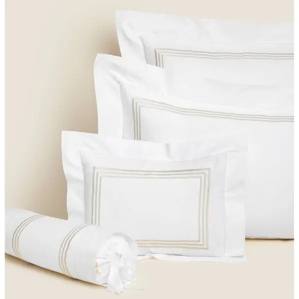 PRATESI Tre Righe Quiltino, King - White/sage