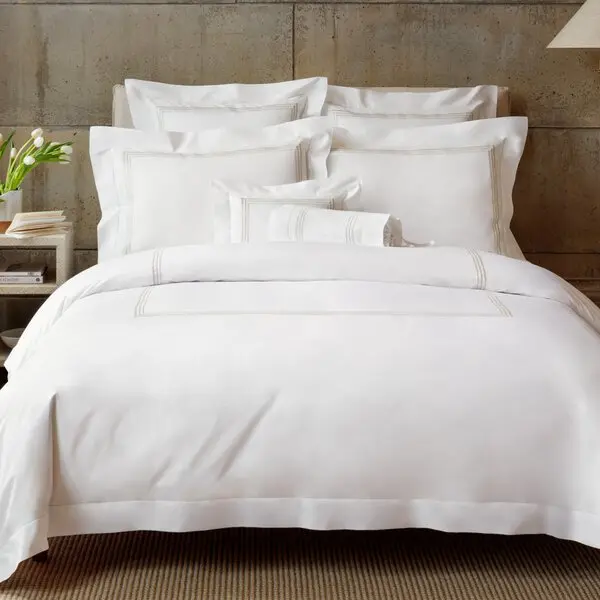 PRATESI Tre Righe Quiltino, King - White/sage