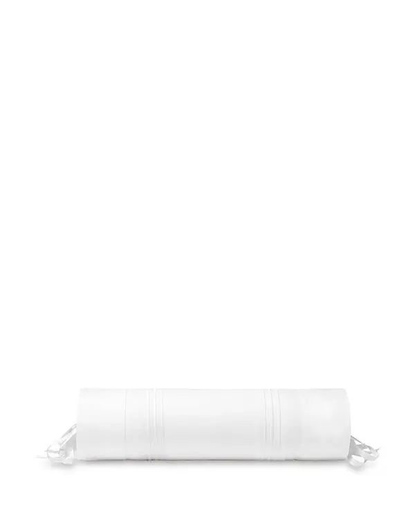 PRATESI Tre Righe Neckroll Sham - White/white