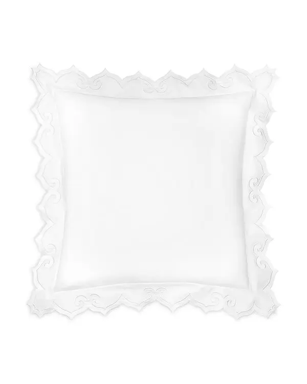 PRATESI Marrakesh Pique Continental Euro Sham - White/white