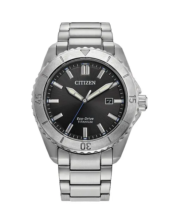 Citizen Eco Drive Weekender Brycen Watch, 41mm - Black/silver