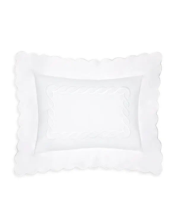 PRATESI Treccia Boudoir Sham - White/white