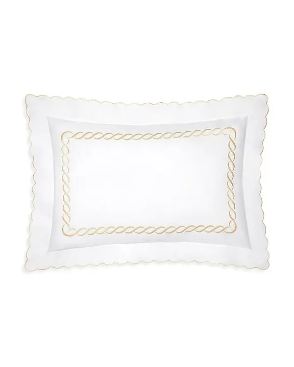 PRATESI Treccia Queen Sham - White/beige