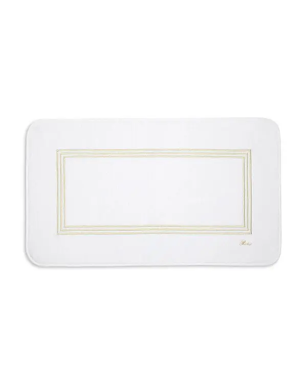 PRATESI Tre Righe Tub Mat - White/beige
