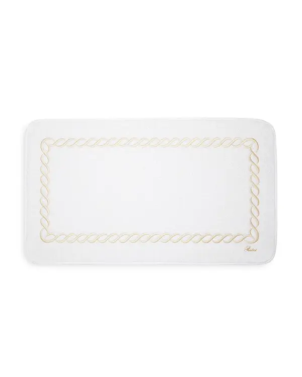 PRATESI Treccia Tub Mat - White/beige
