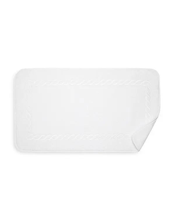 PRATESI Treccia Tub Mat - White/beige