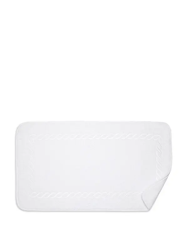 PRATESI Treccia Moderno Tub Mat - White/white