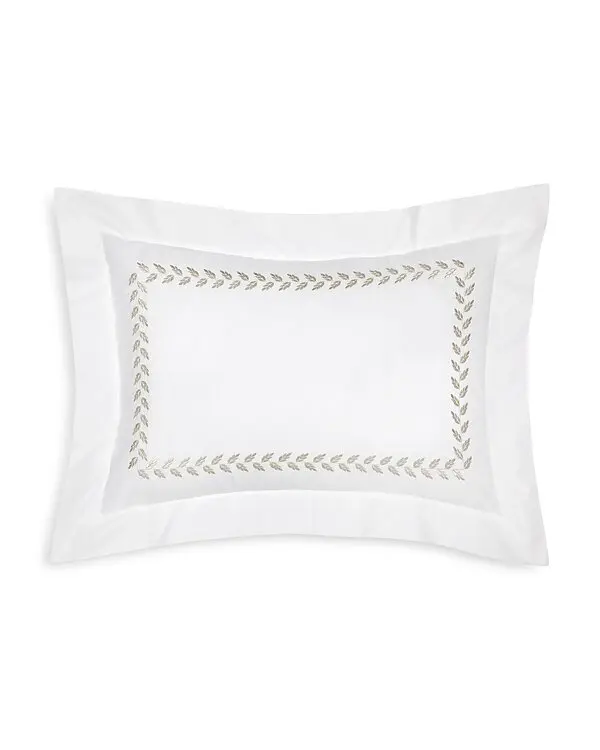 PRATESI Federico Queen Sham - White/antique Silver