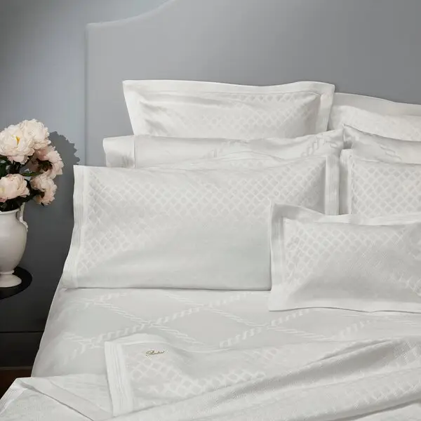 PRATESI Ori Treccia Continental Euro Sham - White