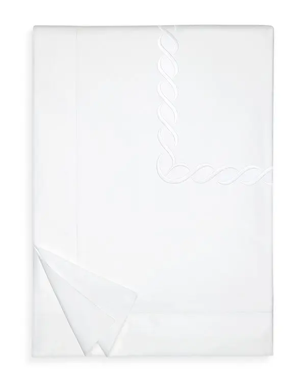 PRATESI Treccia Moderno Duvet Cover, Full/queen - White/white