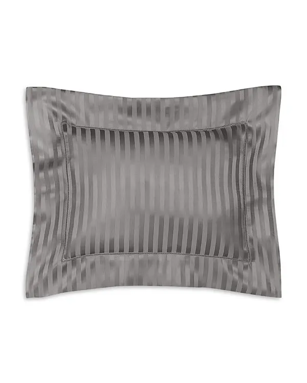 PRATESI Raso Rigato Boudoir Sham - Charcoal