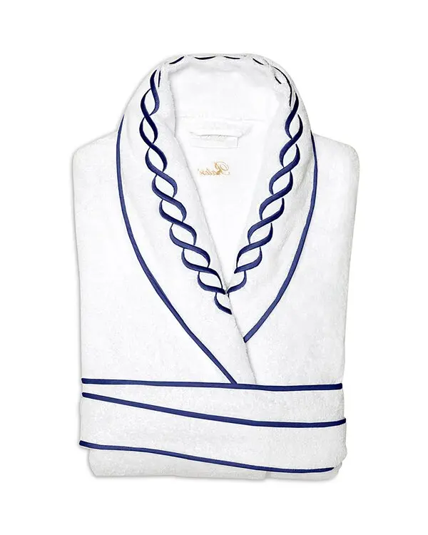 PRATESI Treccia Robe - White/navy