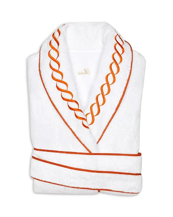 PRATESI Treccia Robe - White/orange