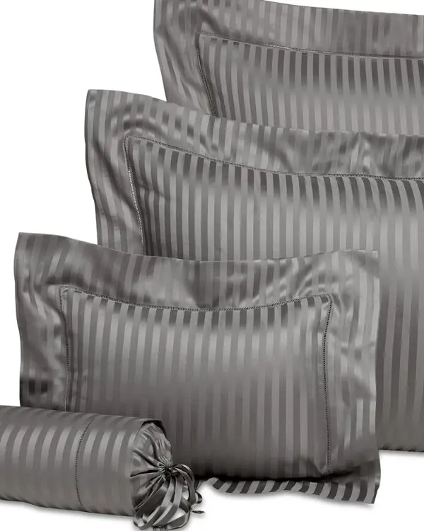 PRATESI Raso Rigato Queen Sham - Charcoal