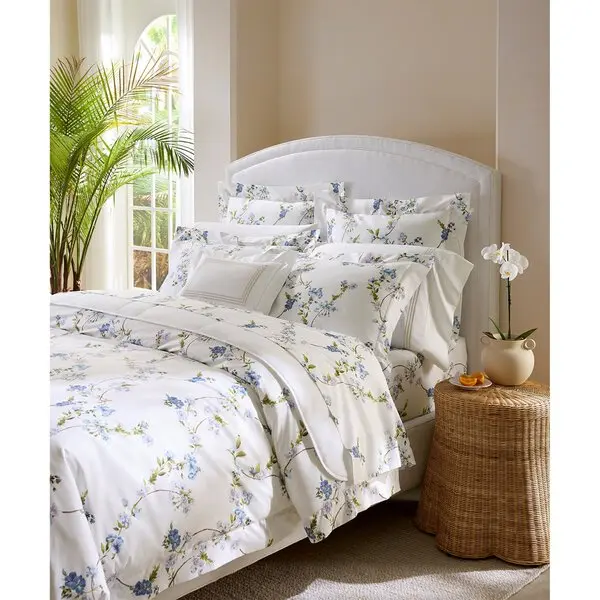 PRATESI Fresia Boudoir Sham - Medium Blue