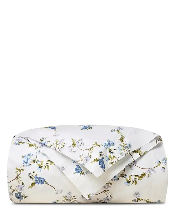PRATESI Fresia Duvet Cover, Twin - Medium Blue