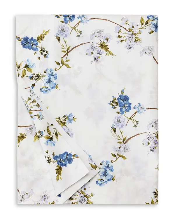 PRATESI Fresia Duvet Cover, Twin - Medium Blue