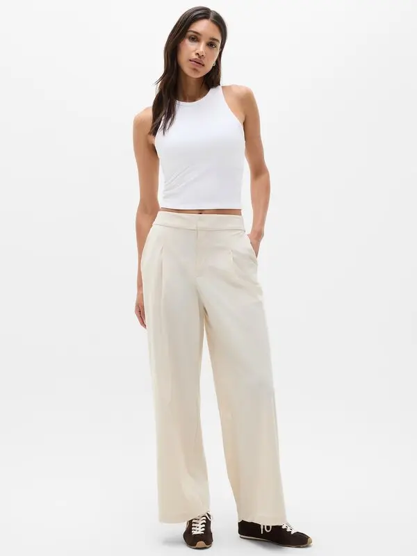 Athleta Pinnacle High-rise Trousers - Bone