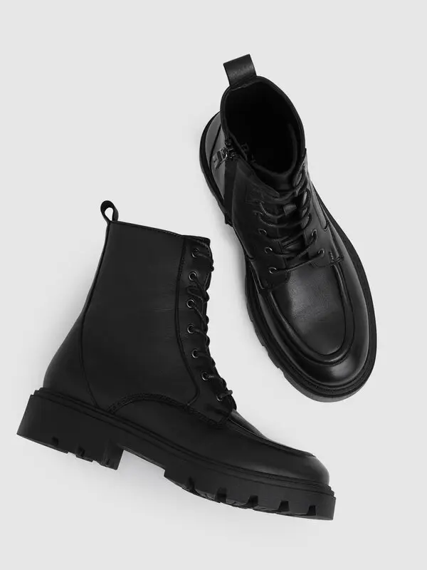 REISS Ellie Lace-up Boots