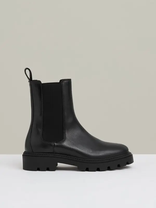 REISS Theresa Leather Chelsea Boots
