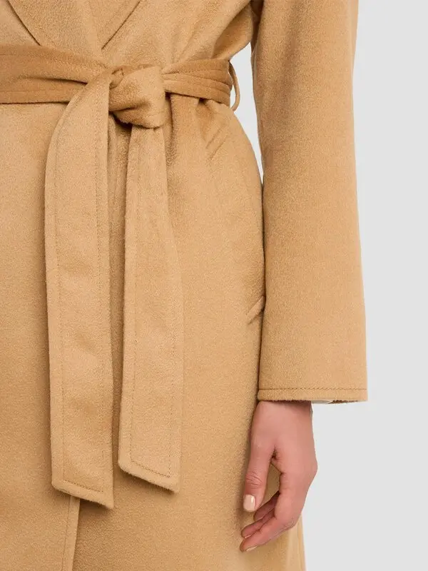 Sofia Cashmere Cashmere Shawl-collar Coat - Camel