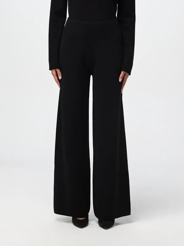 Max Mara Tailored Wide Leg Trousers - Black