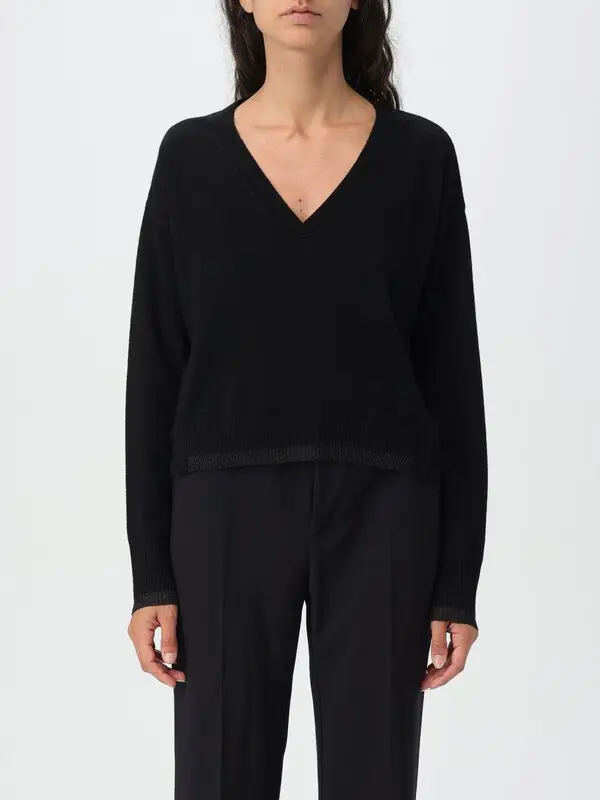 Pinko V-neck Pullover Sweater - Black