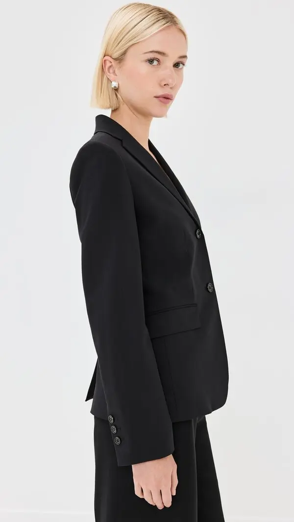 Theory Single-breasted Slim Blazer - Black