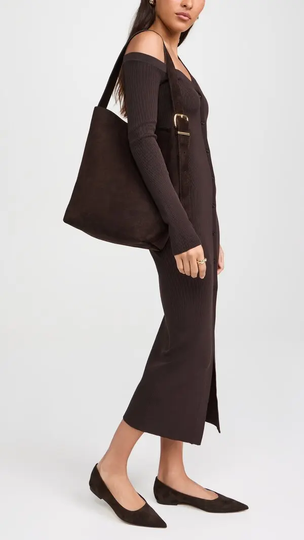 Madewell The Essential Bucket Tote - Dark Carob
